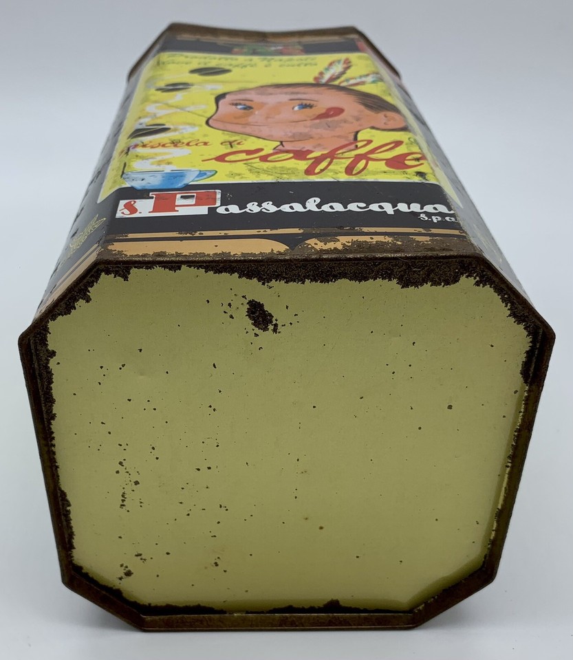 Vintage Empty Tin Box Passalacqua Cremador Coffee Blend 1000 G | eBay