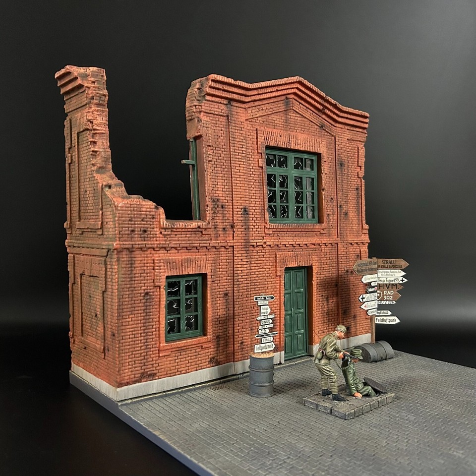 WAR PARK MINIATURES 1:30 WW2 DIORAMA WS054 BOMBED OUT FACTORY | eBay