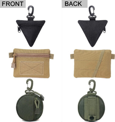 Tactical Wallet Key Pouch Military EDC Mini Coin Purses Holder Army ...