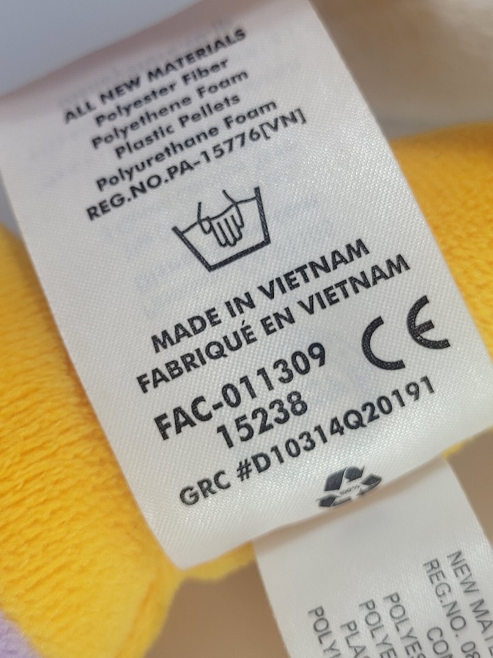 DISNEY STORE STAMPED DAISY DUCK CUDDLY 17"PLUSH SOFT TOY TEDDY DISNEY ...