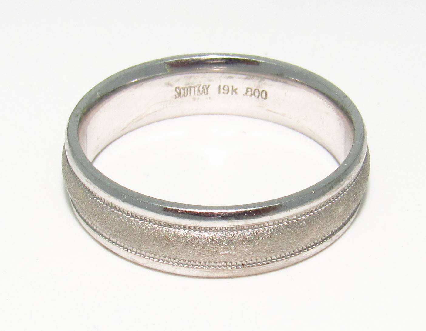 SCOTT KAY "GOLD RING" 19K WHITE GOLD AUTHENTIC & ORIGINAL!!!!!! | eBay