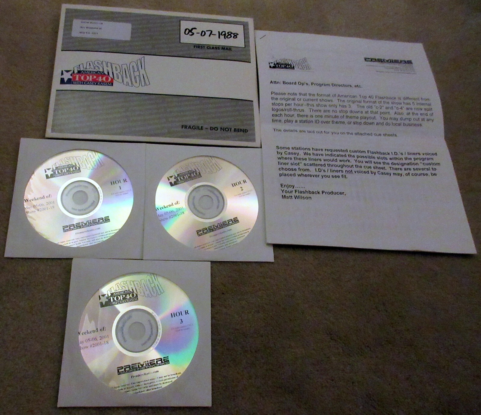 AMERICAN TOP 40 FLASHBACK Casey Kasem 3 CDs May 7 1988 05-07-88 Icehouse RARE | eBay