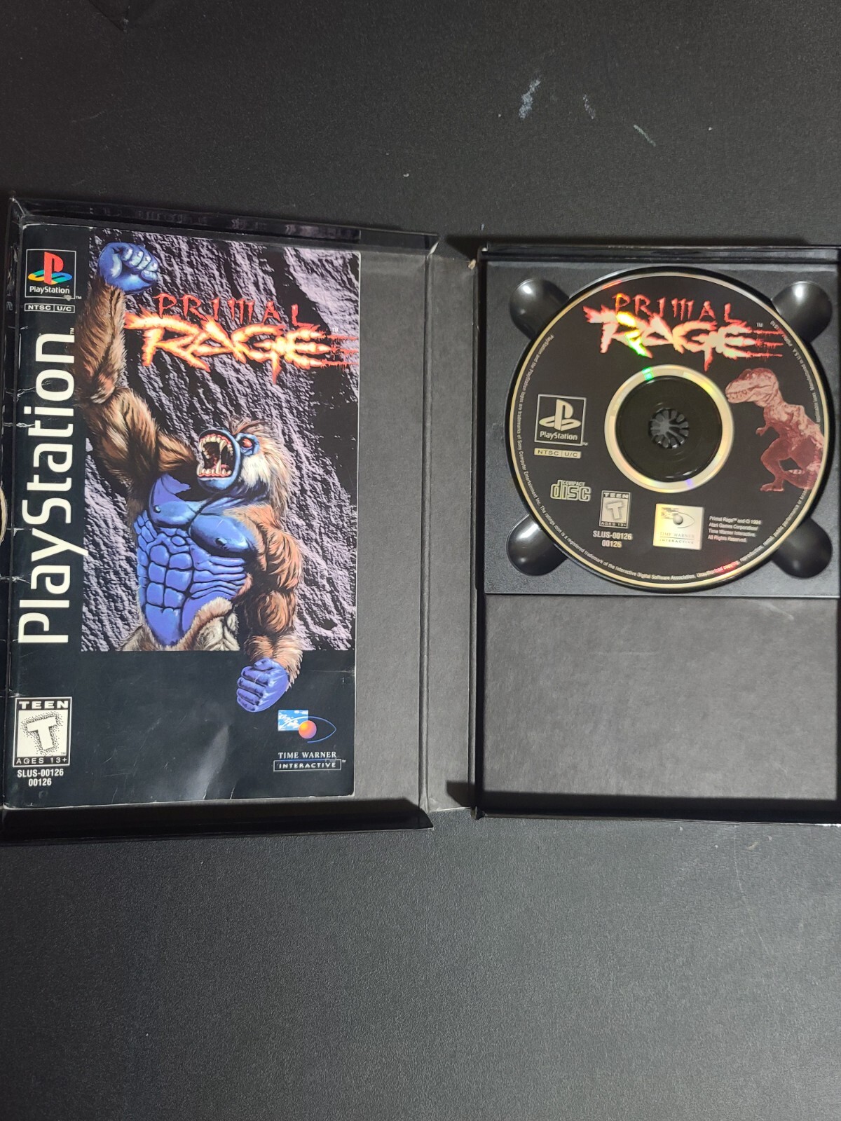 Primal Rage PS1 Long Box Sony Playstation with Game Guide Vintage ...