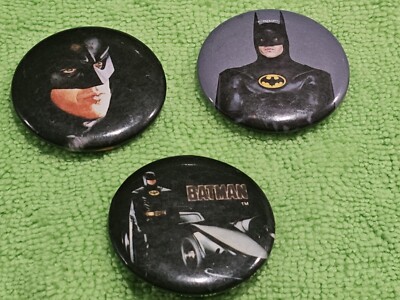 Batman, The 1st Movie, 3 Buttons, All 1 1/2" (DC Comics 1989) RARE | eBay