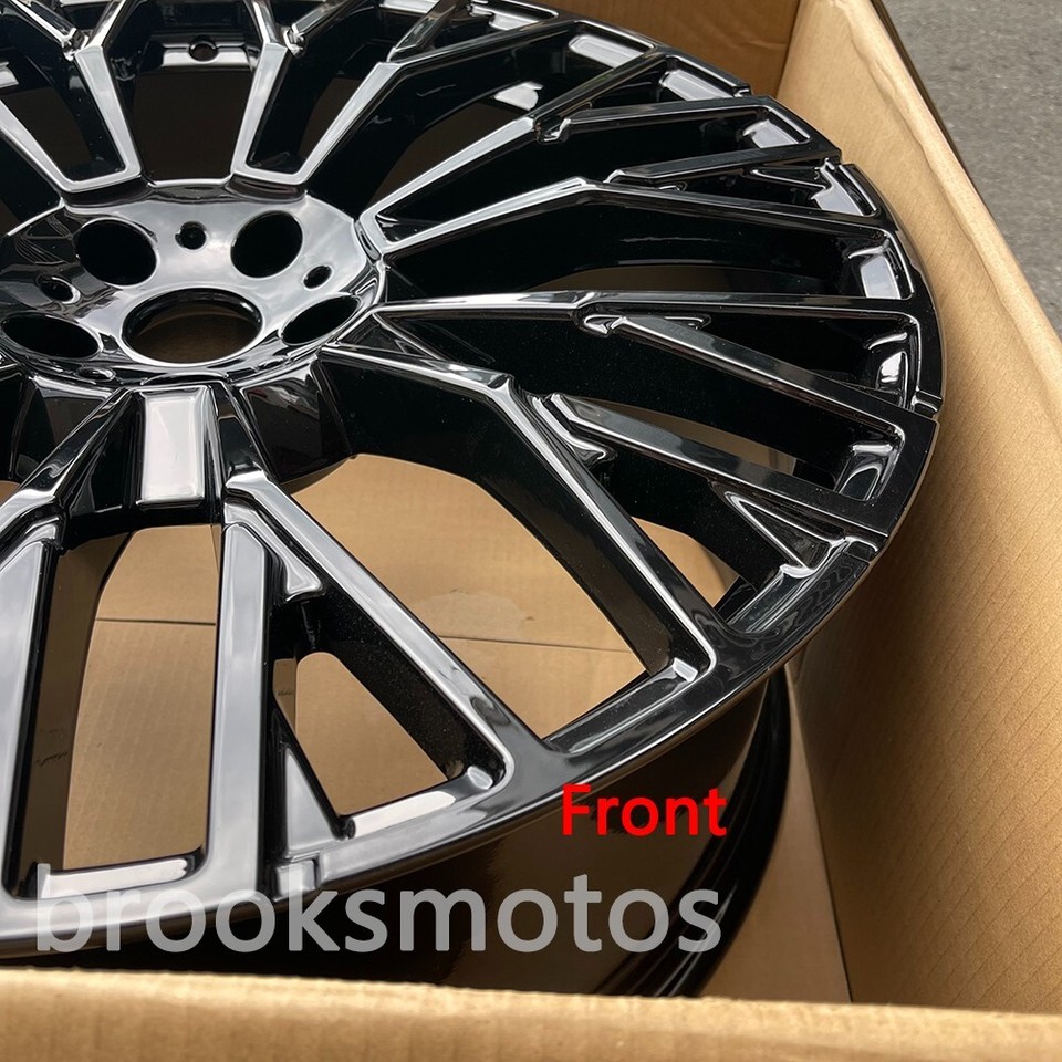 2019+ BMW X5 2020+ X6 22" Gloss Black STYLE Multi Spoke Aluminum RIMS ...