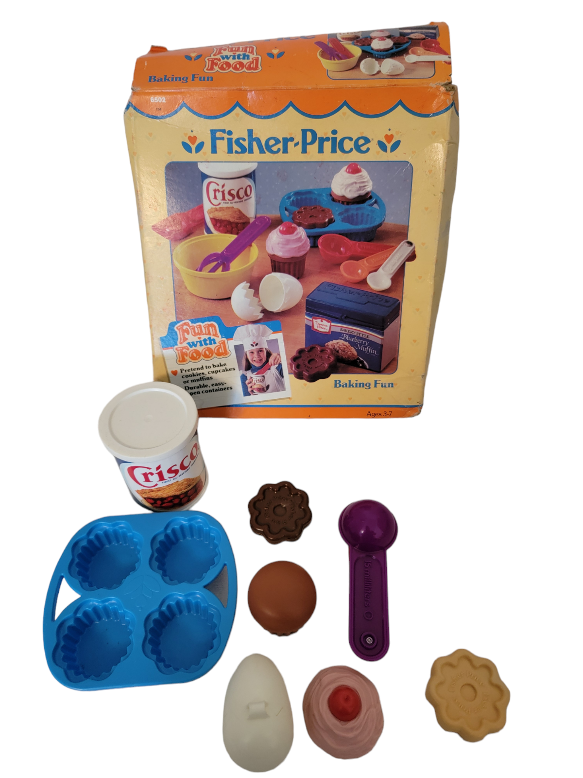 Vintage 1987 Fisher Fun With Food Pretend Baking Set 100 Complete for ...