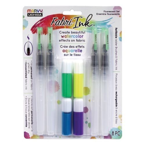 Marvy Uchida Fabri-Ink Fluorescent Set 412-4A | eBay