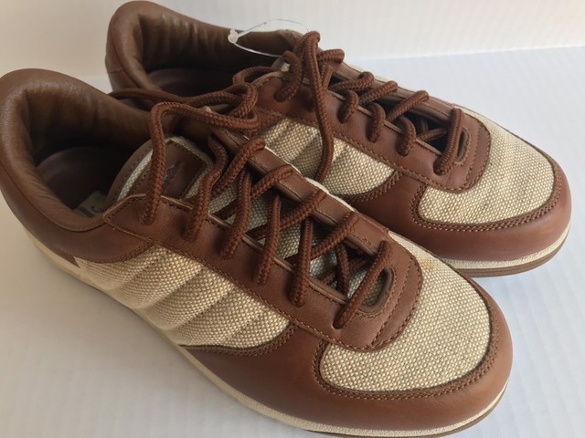 reebok s carter Jay Z Leather Canvas Sneakers Sz 5.5M Brown Tan | eBay