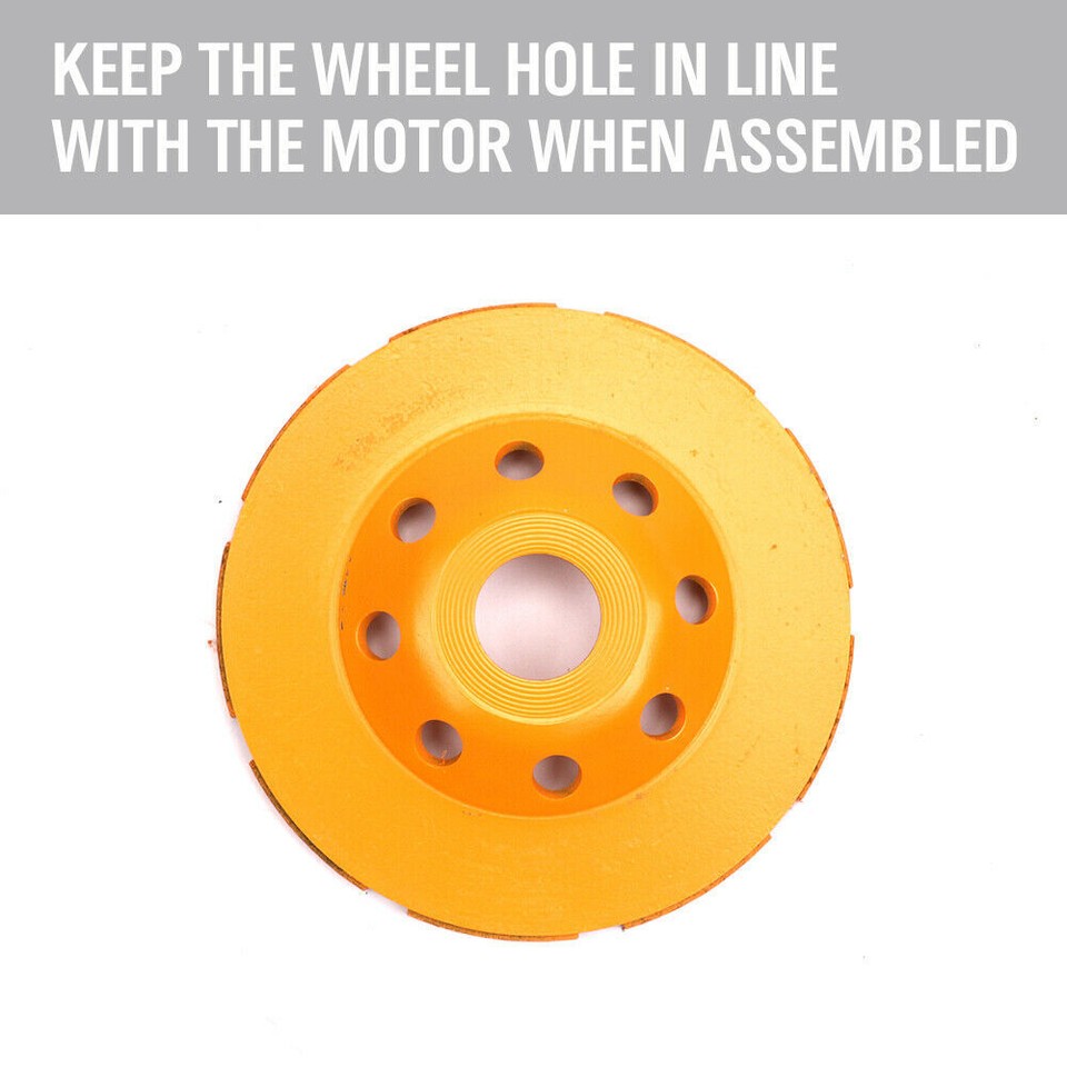 4" 4.5" 5" 7" Diamond Grinding Cup Wheel Disc Concrete Stone Marble ...