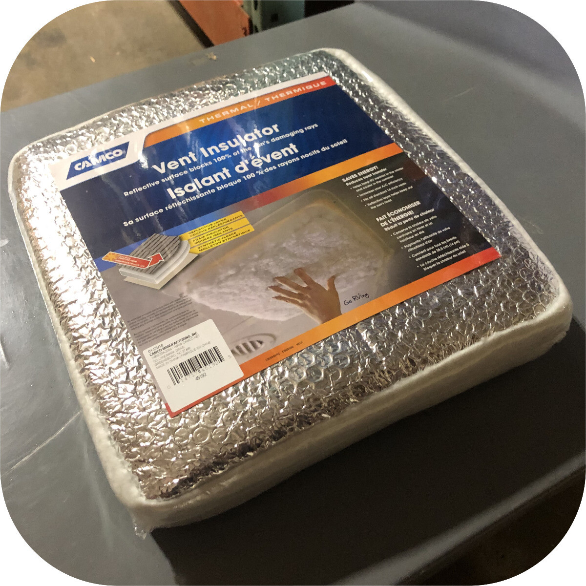 14x14 Foam and Foil Roof Vent Insulation Camper RV Travel Trailer Pop ...