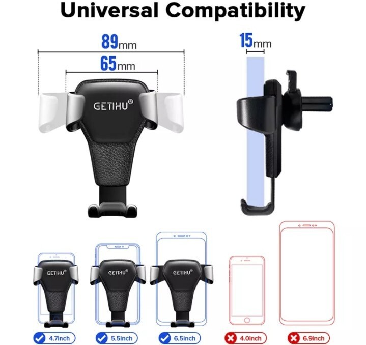 Getihu phone holder air vent clip on mobile smart phone gps | eBay