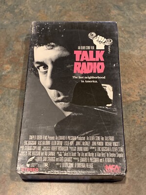Talk Radio VHS 1988 Factory Sealed Original Movie Release Oliver Stone ...