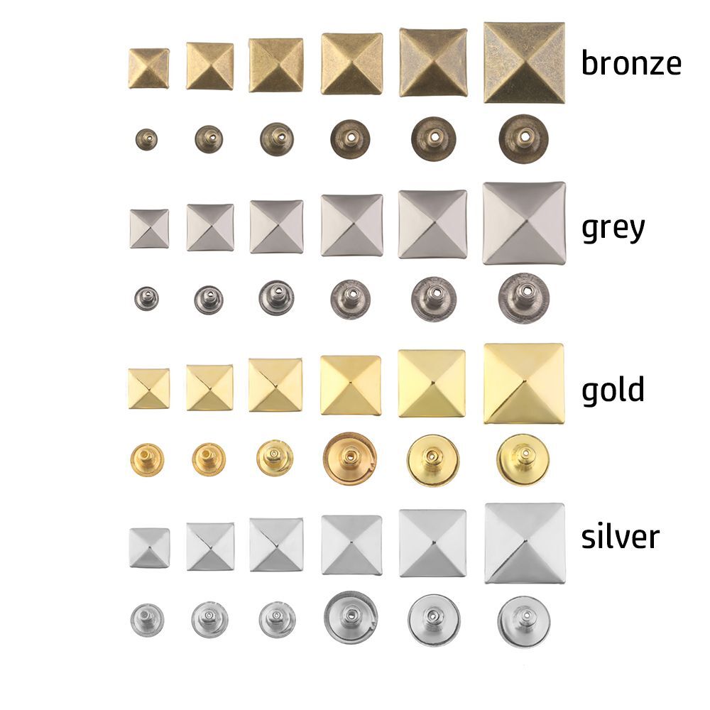 Aceessories Pyramid Shape Metal Spikes Square Rivets Fix Studs Cloth ...