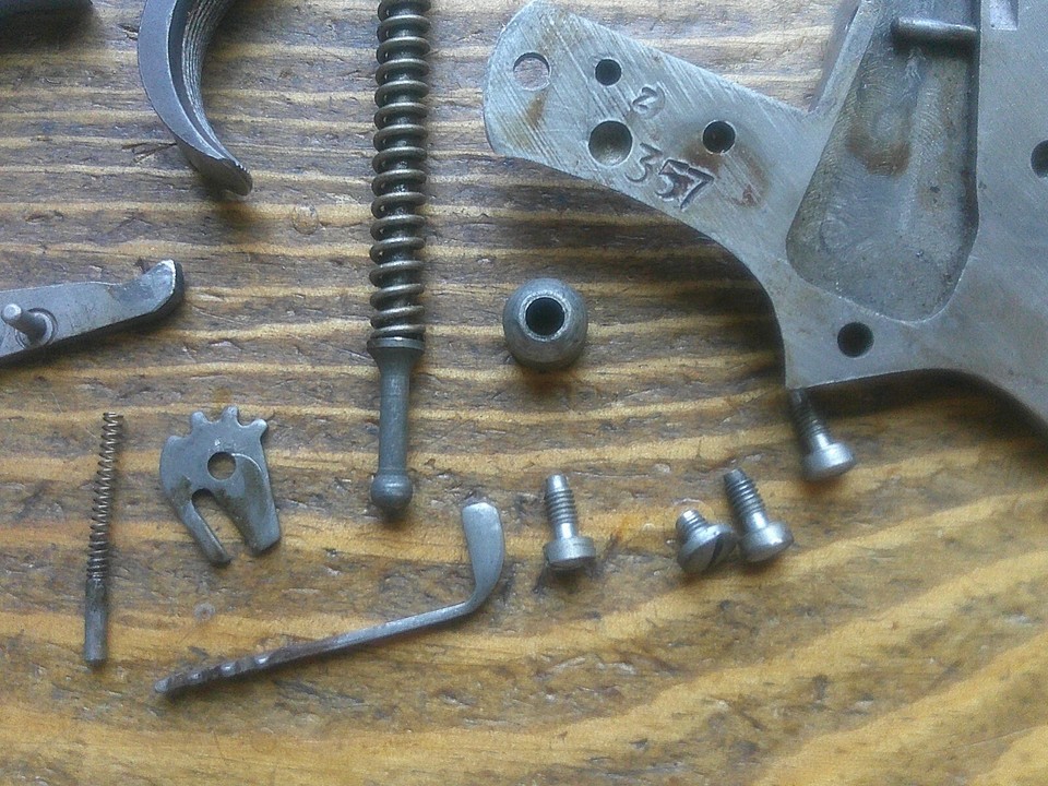 Taurus Model 66 Parts 357 Magnum Hammer Trigger Hand Spring Pins ...