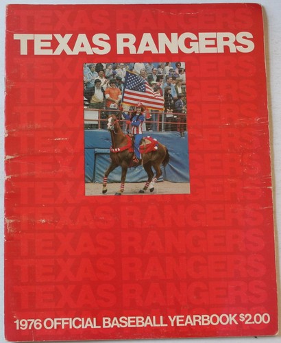 1976 Texas Rangers 9 1/4 x 11 3/4" Large Yearbook Burroughs Perry | eBay