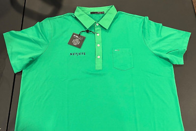 New NETJETS Golf RLX Ralph Lauren Performance Airflow Polo Shirt Green ...