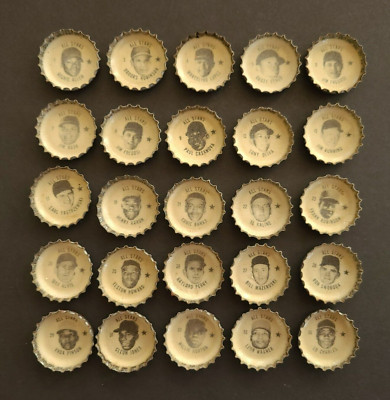 1967-68 Coca-Cola Coke All-Stars Baseball Bottle Caps - Select Singles ...