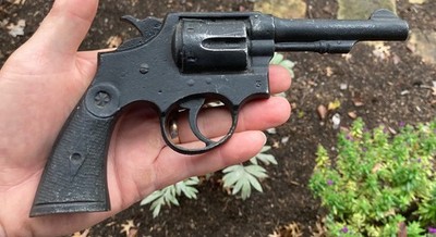 Vintage Lytle Novelty Co Spanish .32 Moxley Toy Aluminum Prop Gun WWI ...