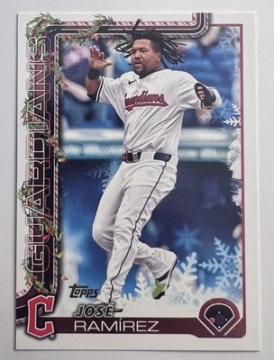 Jose Ramirez 2025 Topps Holiday #H195 Gingerbread Cookie Cleveland ...
