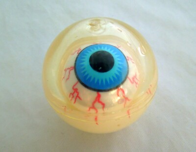 Vintage 90s Jet Ball Magic Glide Floating Eyeball Blue EYE Toys 1.5 ...
