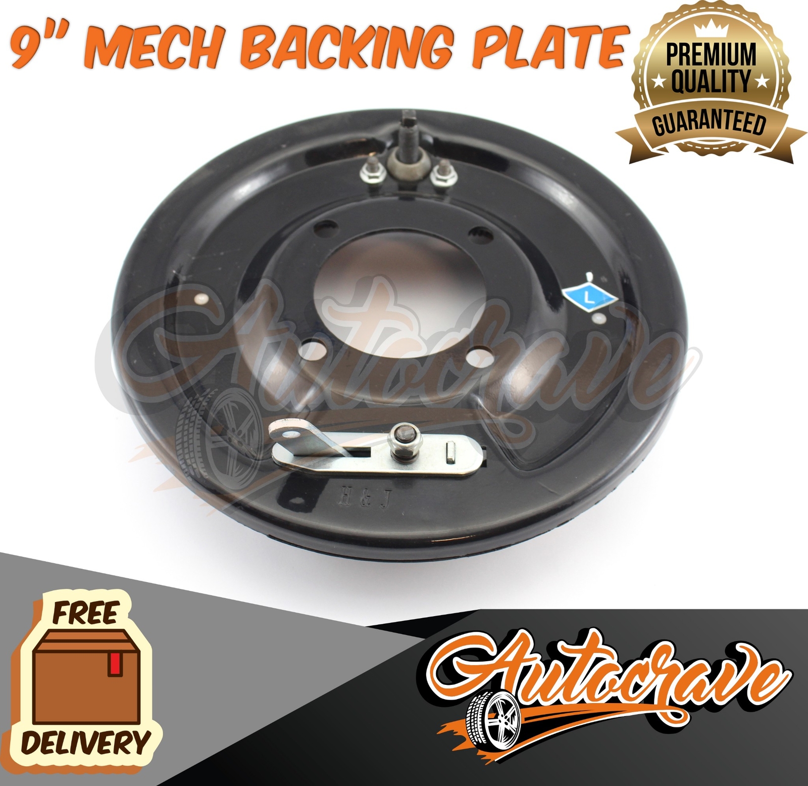 Trailer Brake Drum Backing Plate MECHANICAL 9" COMMODORE 5 Stud LM ...