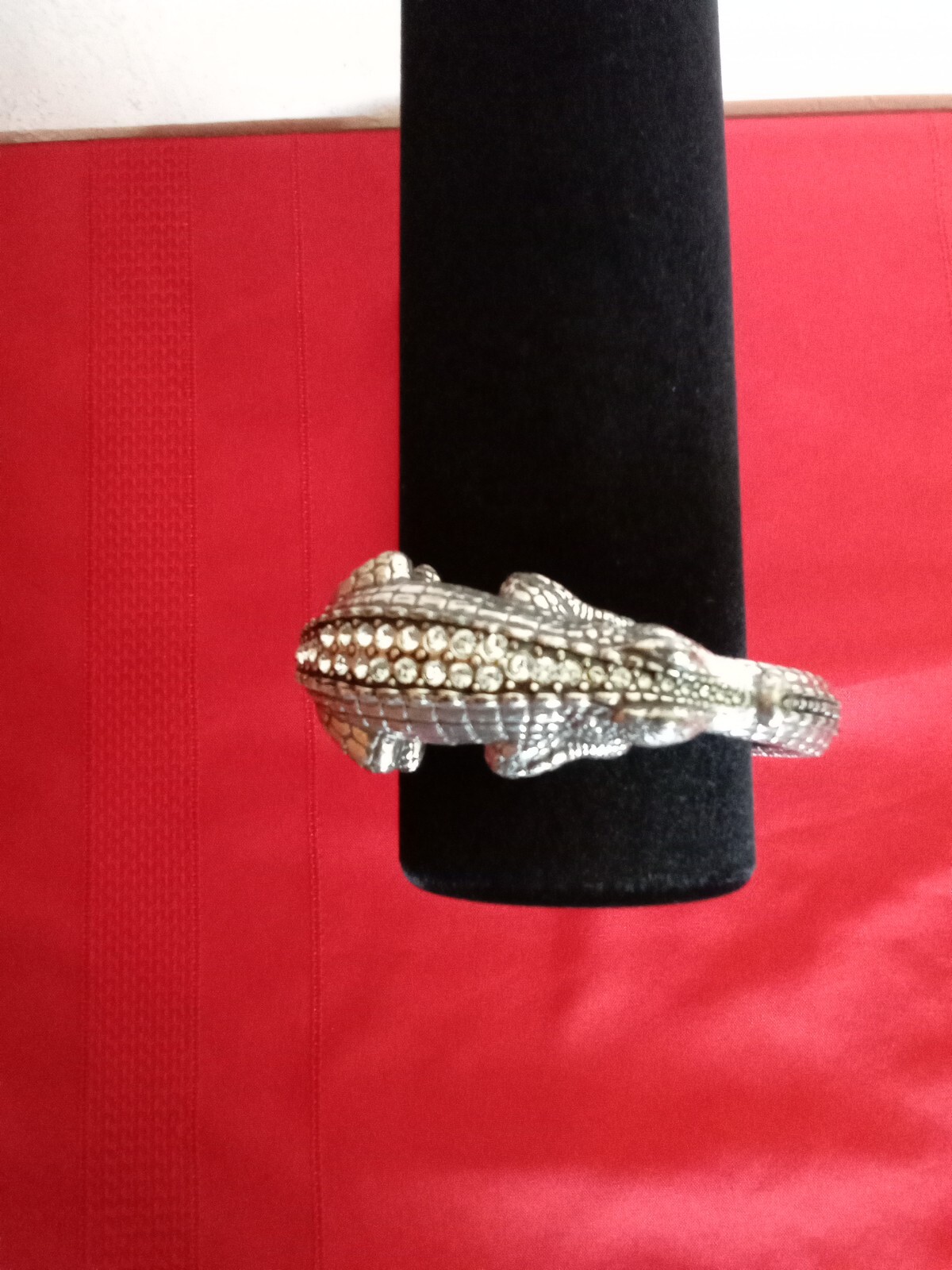 BRIGHTON Later Gator Alligator Swarovski Crystal Brac… - Gem