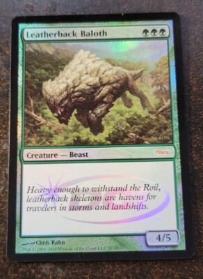 1x FOIL DCI Promo Leatherback Baloth - NM/VG | eBay