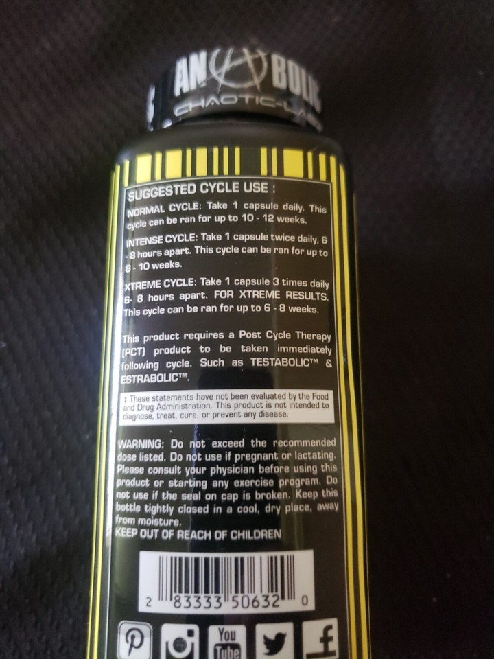 chaotic labz Massabolic Anabolic LEGAL Formula 30 capsules muscle and ...