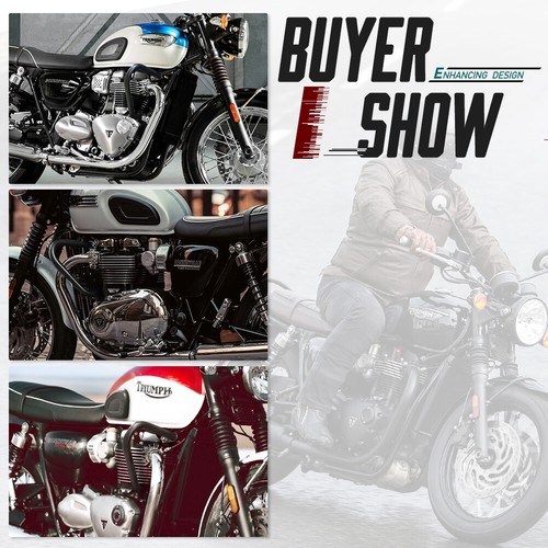 WOLFLINE Crash Bar Engine Guard For Triumph Bonneville T100 T120 ...