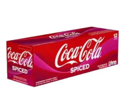 12pk Coca-Cola (Coke) SPICED Raspberry | Grelly USA