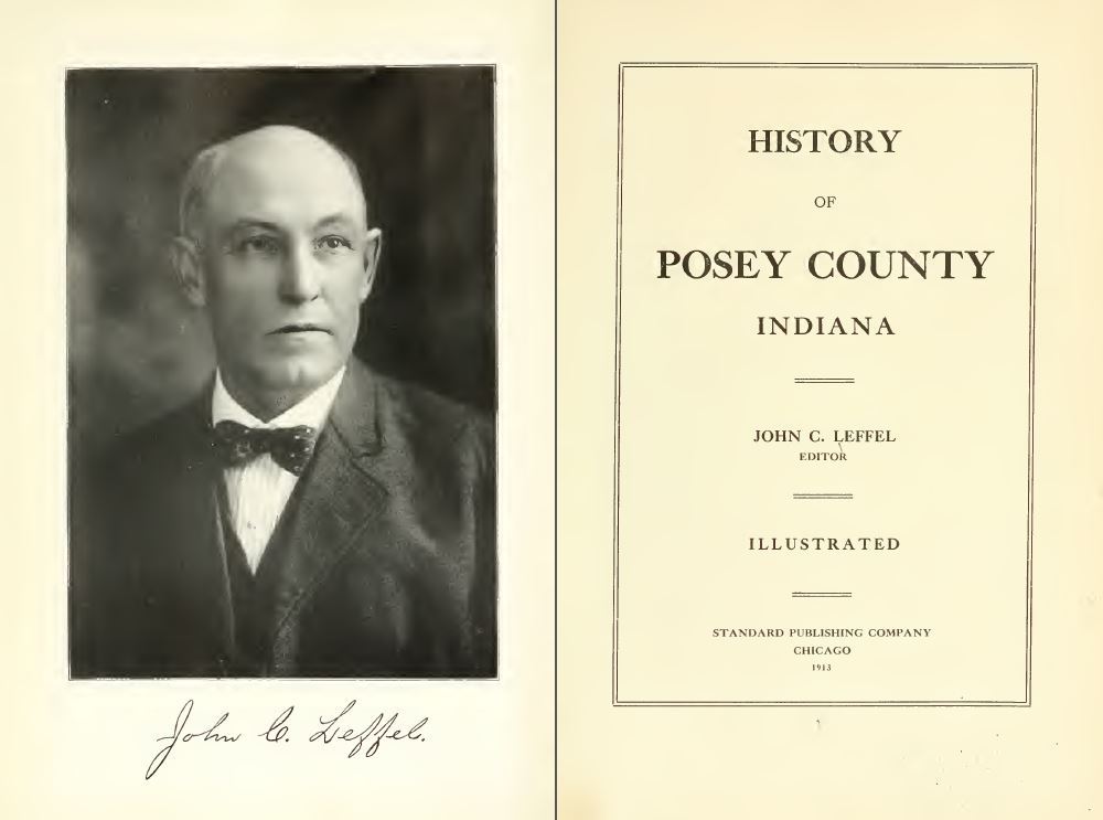 1913 POSEY County Indiana IN, History and Genealogy Ancestry Family ...