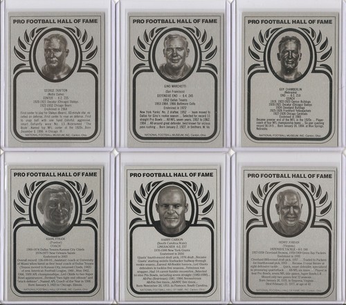 1988-2013 Pro Football Hall of Fame Metallic - Hank Stram for sale ...