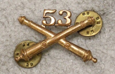 Army Officer's Collar Pin: 53rd Field Artillery Battalion - c/b, Meyer ...