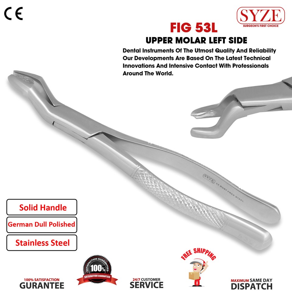Tooth Extracting Forceps For Lower & Upper Molars Roots Loosening ...