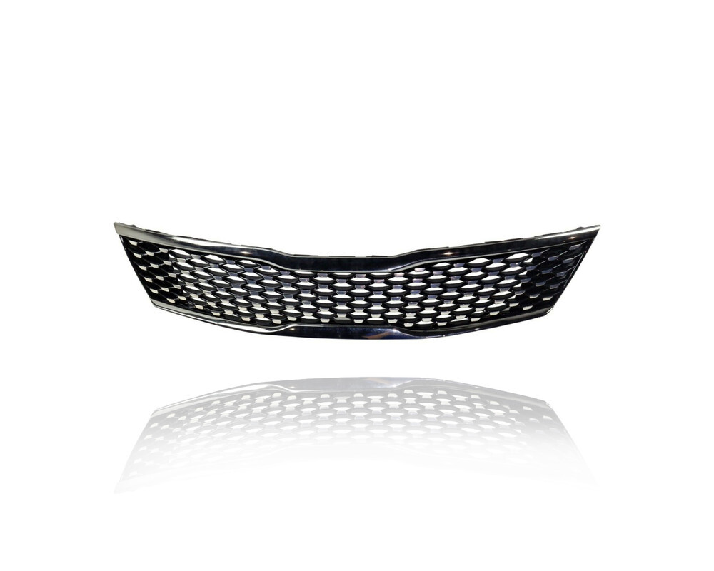 Grille for 16-18 Optima EX Upper Metallic Chrome Black W/O SensorHole ...