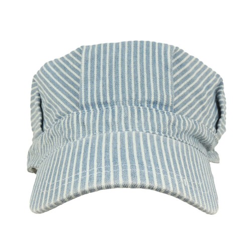 Adjustable Blue & White Striped Railroad Engineer Train Conductor Hat ...