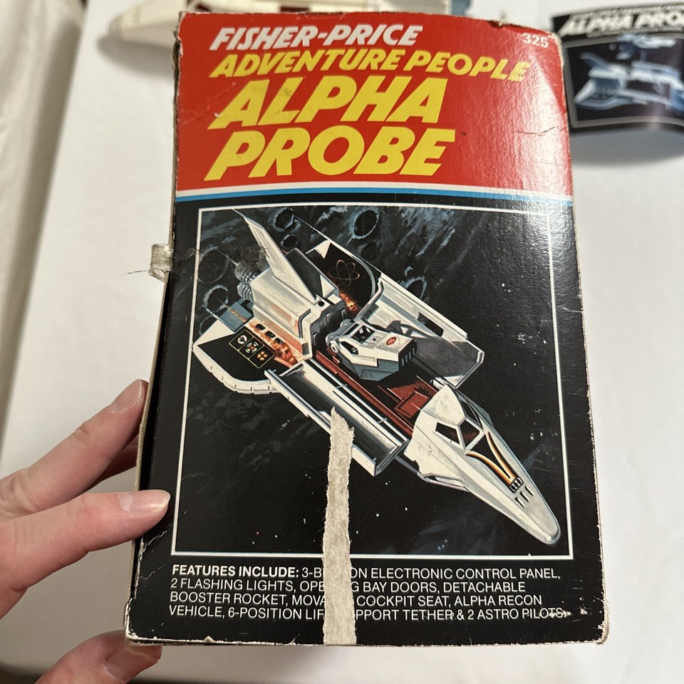 1980 Fisher Price Adventure People ALPHA PROBE Set #325 w/ box Tested ...