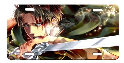 Attack On Titan Captain Levi Ackerman High Gloss Aluminum License Plate ...