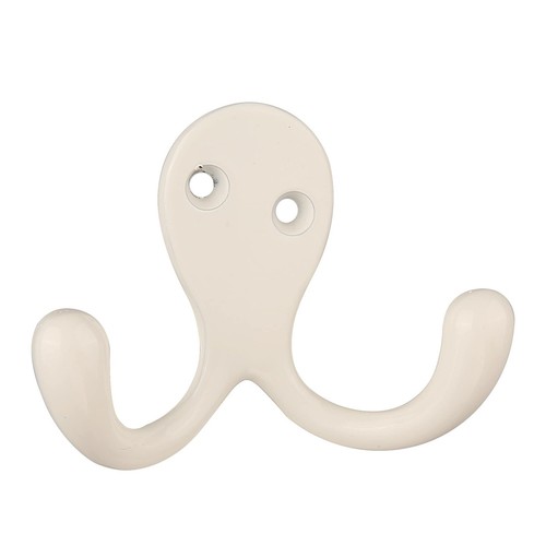 6 PCS Double Prong Robe Hook, Dual Coat Hooks with 12 Pieces Screws ...