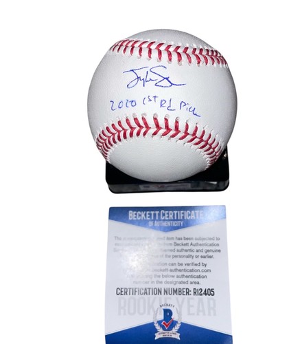 Tyler Soderstrom Signed Baseball Athletics Autographed Auto 2020 1st ...