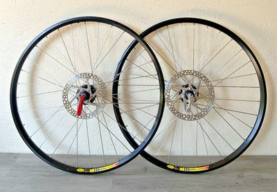 MAVIC X223 DISC WHEELSET 26 INCH 32 SPOKE FORMULA HUBS 23.5 MM WIDTH ...