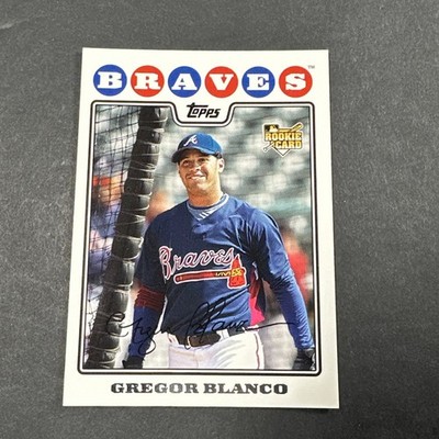 GREGOR BLANCO #468 2008 Topps Baseball Rookie Card Atlanta Braves | eBay