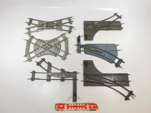 6x Gauge 0 Points/Crossing for Clockwork-Operated ( Bing, Jep , KB etc ...