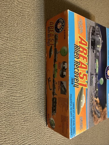 RARE 2002 1st ED LIONEL O GUAGE 6-31926 AREA 51 ALIEN RECOVERY TRAIN ...