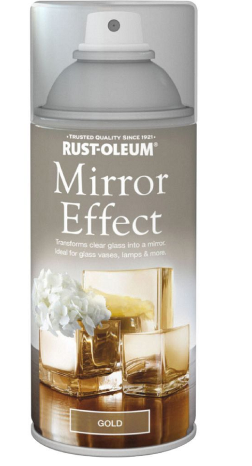 Rustoleum Clear Glass Silver Gold Mirror Effect Aerosol Spray Paint ...