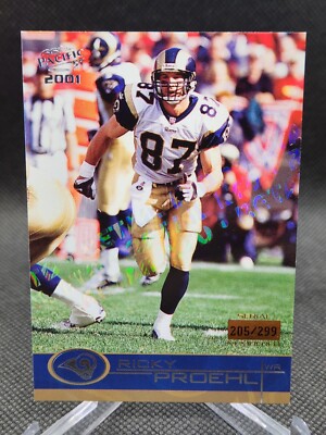 Ricky Proehl Rams 2001 Pacific Retail LTD Rare #155 NFL #205/299 SP ...