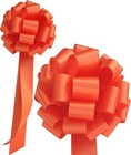 Big Decorative Orange Pull Bows with Long Tails - 9" Wide, Set of 6 ...