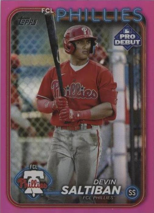 2024 Topps Pro Debut - Devin Saltiban #PD-179 Fuchsia Foil /199 (RC ...