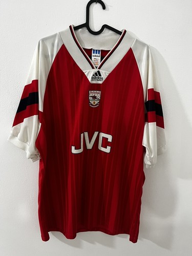 Vintage Original ARSENAL 1992-1994 Home Shirt XL 46-48" ADIDAS JVC Rare ...