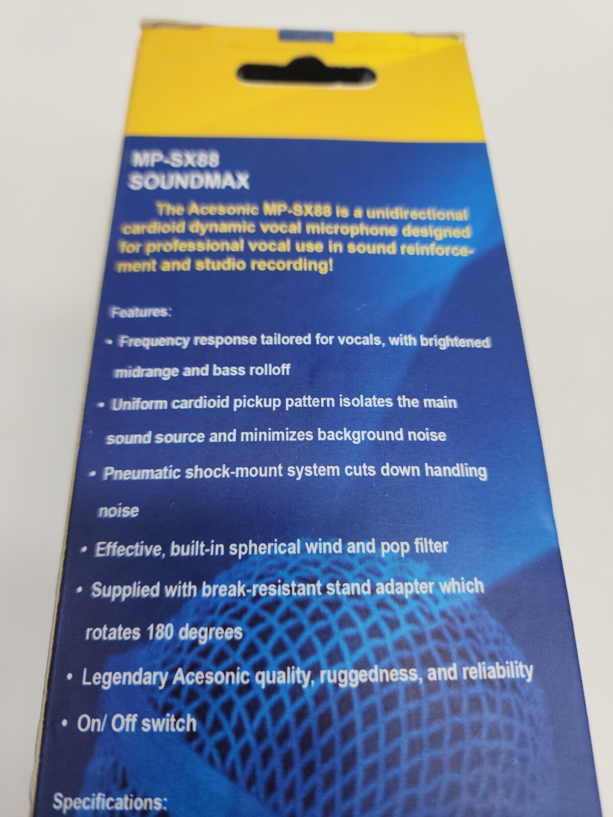 Acesonic mp-sx-88 Soundmax Microphone Brand New. | eBay